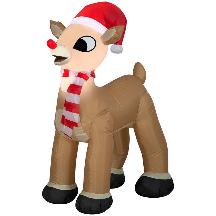 Gemmy Industries Rudolph the Red-Nosed Reindeer 3.5 Ft. Airblown Inflatable - Wayfair Canada